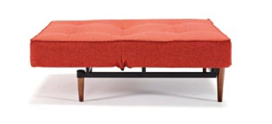 Splitback Chair With Wooden Legs - Begum Brown